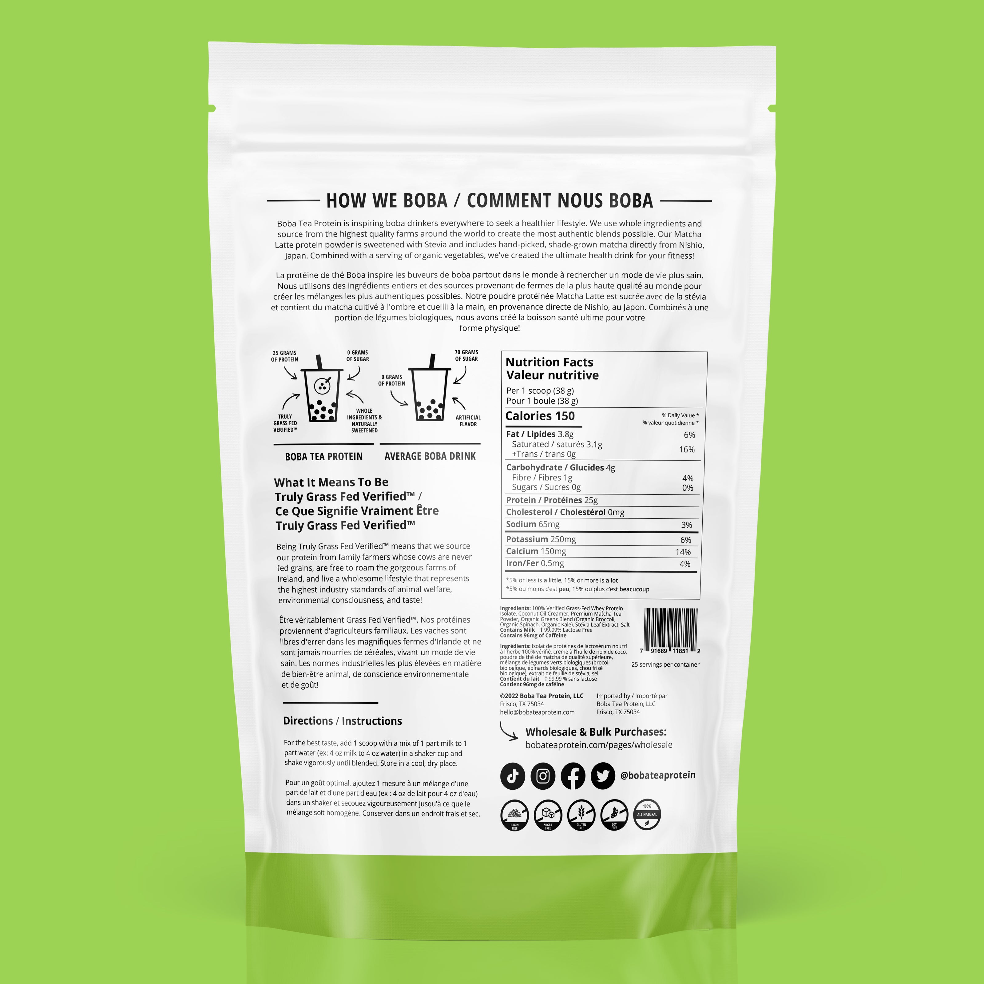 Matcha Latte Protein Powder